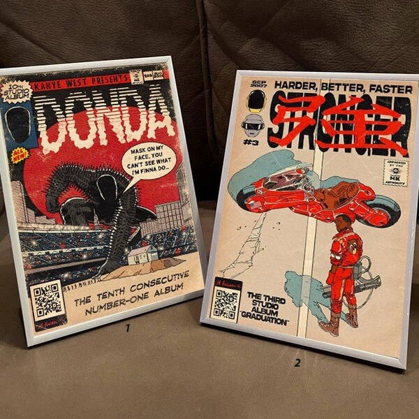 Kanye West Poster, Kanye Wall Art, Donda, Ye Album Cover, No Framed ...