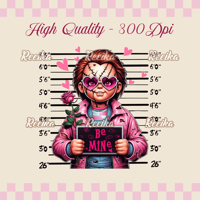 Horror Mugshot PNG, Valentine Mugshot Clipart, Horror Valentines Png ...