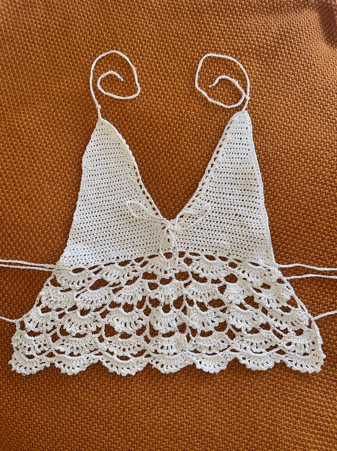 Handmade Crochet Backless Top - Etsy