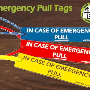 Emergency Pull Tags: High Visibility and Easy-to-grab Emergency Tag ...