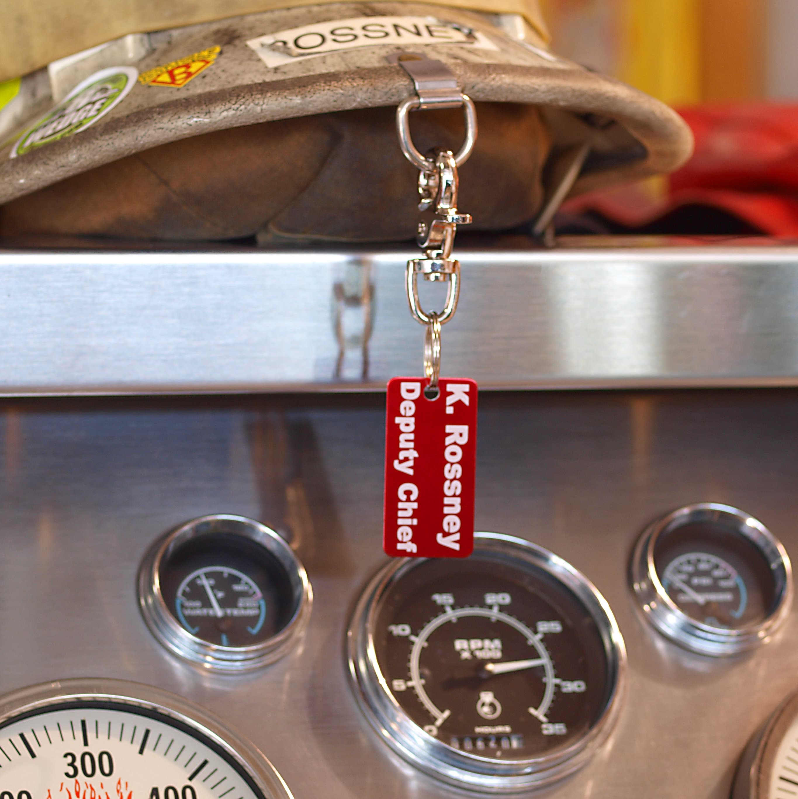Personalized Aluminum Accountability Tags - Custom Fire Safety ID Tags ...