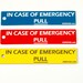 Emergency Pull Tags: High Visibility and Easy-to-grab Emergency Tag ...