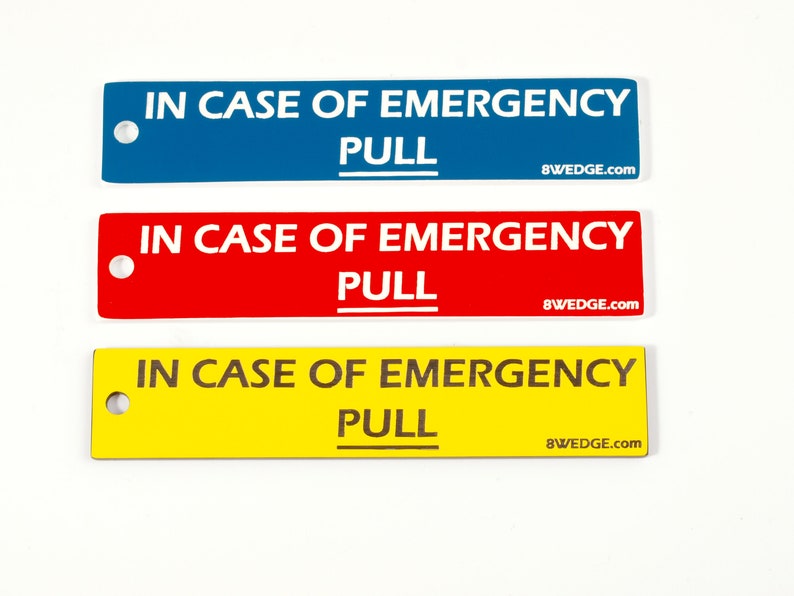 Emergency Pull Tags: High Visibility and Easy-to-grab Emergency Tag ...