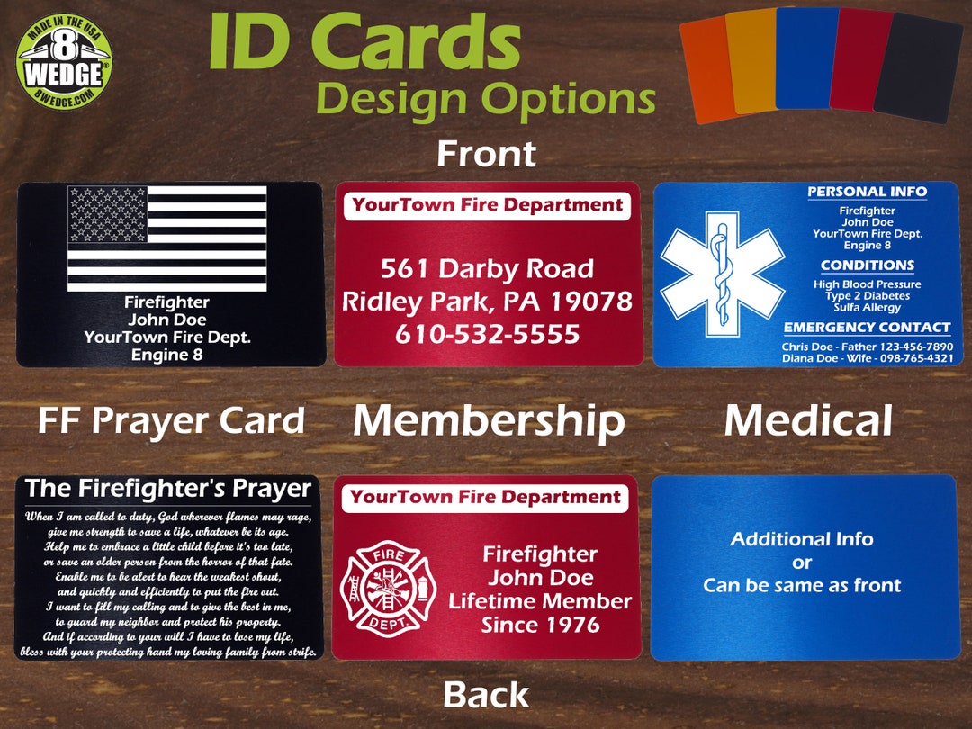 ID Card - Anodized Aluminum Identification Cards. Membership ID ...