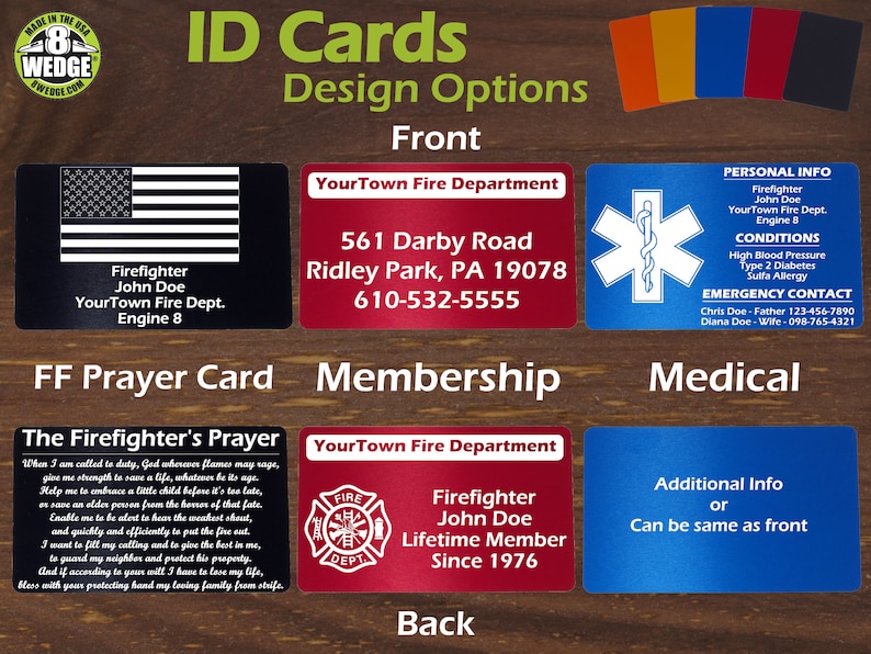 ID Card - Anodized Aluminum Identification Cards. Membership ID ...