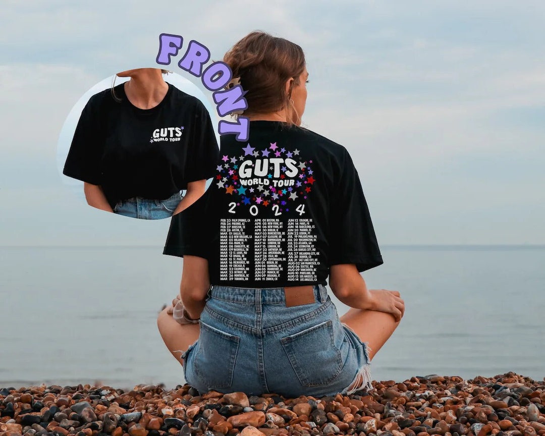 Olivias Rodrigo Guts World Tour 2024 Concert T Shirt All Etsy Australia