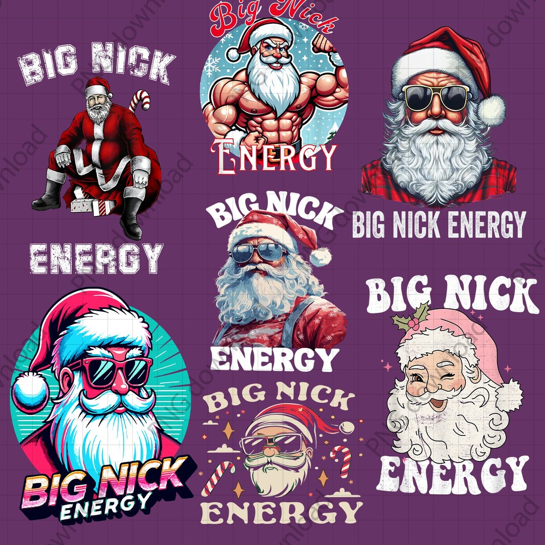 Big Nick Santa Png Pink Santa PNG Gift Pink Christmas - Etsy