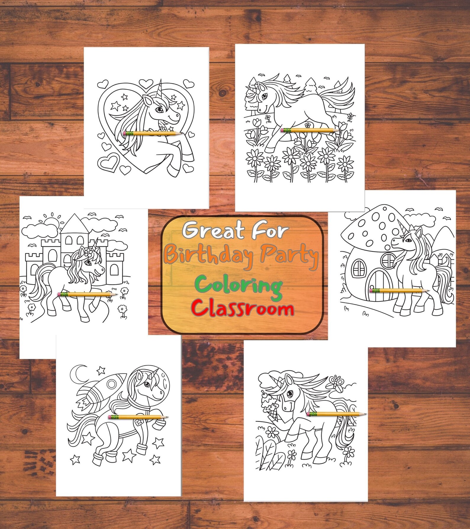 Unicorn Rainbow Coloring Pages for Kids: Interactive Fun Unicorn ...