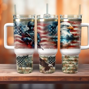 40oz Military Sublimation Design - Etsy