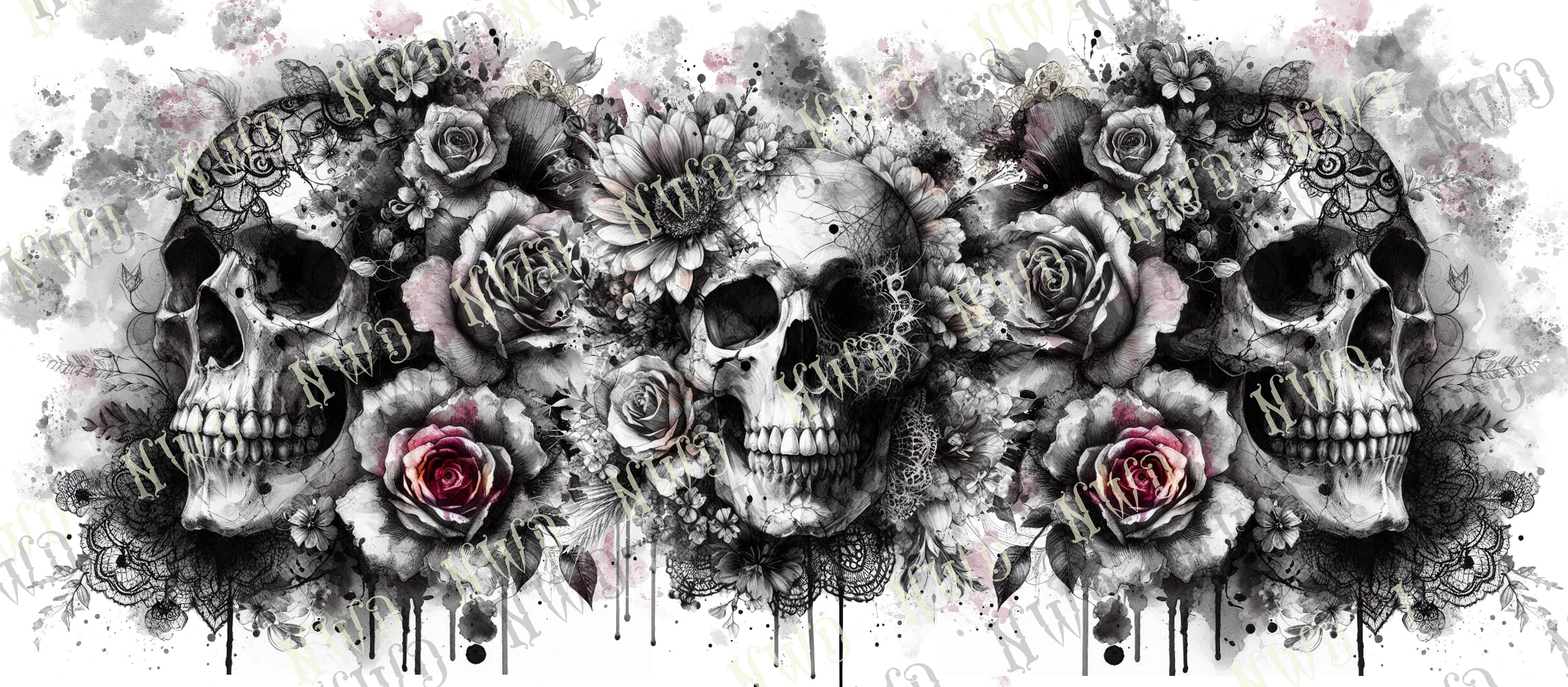 40oz Skull Sublimation Bundle - Etsy