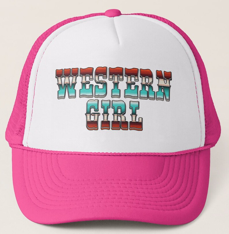 Pink Western Girl Trucker Hat Cowgirl Country Baseball Cap - Etsy