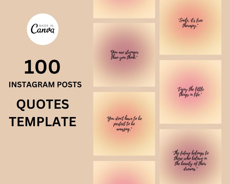 Inspirational Quotes Digital Template Pack Spread Good Vibes - Etsy