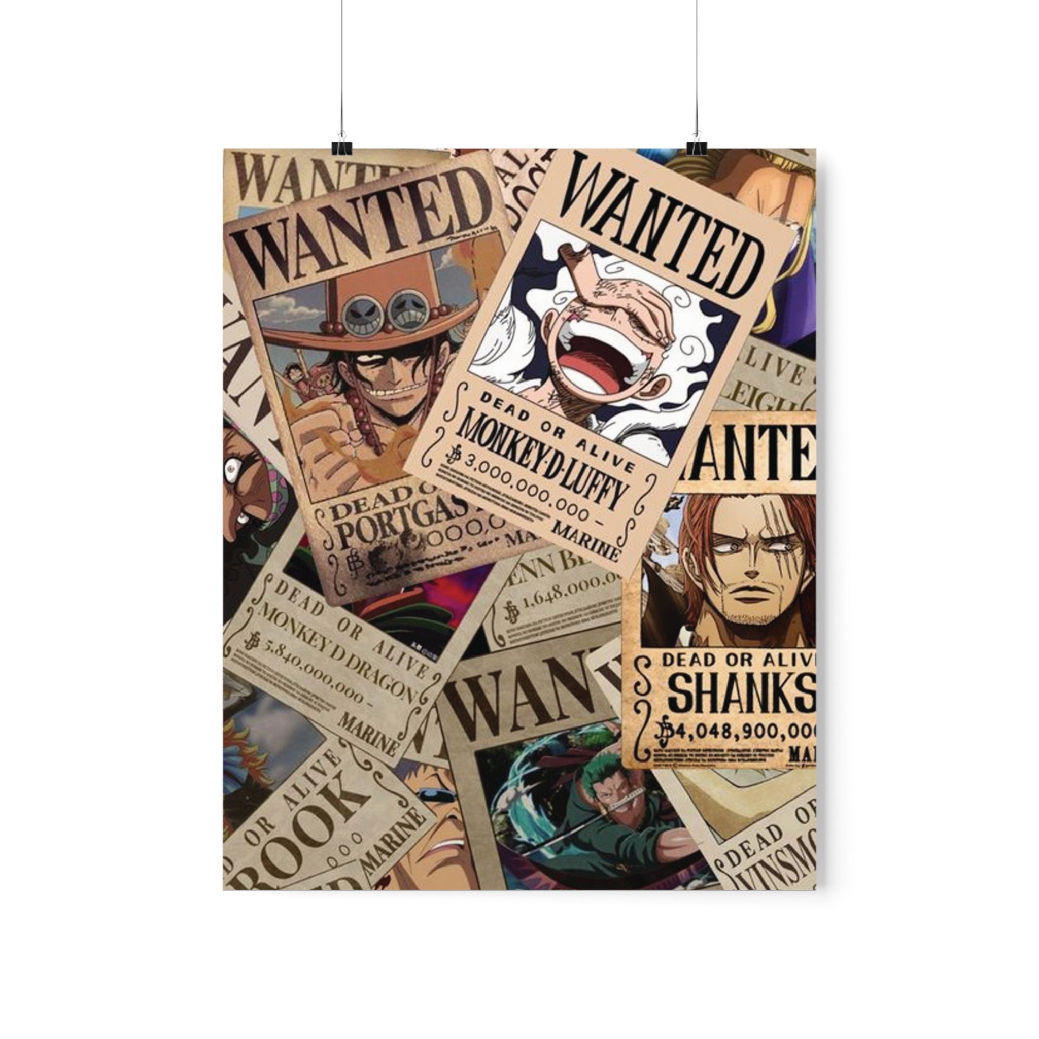One Piece Dragon Wanted Poster