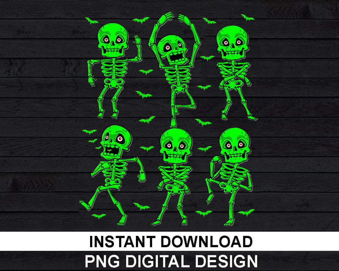 Dancing Skeleton Png Dance Skeleton Png Halloween Dancer - Etsy