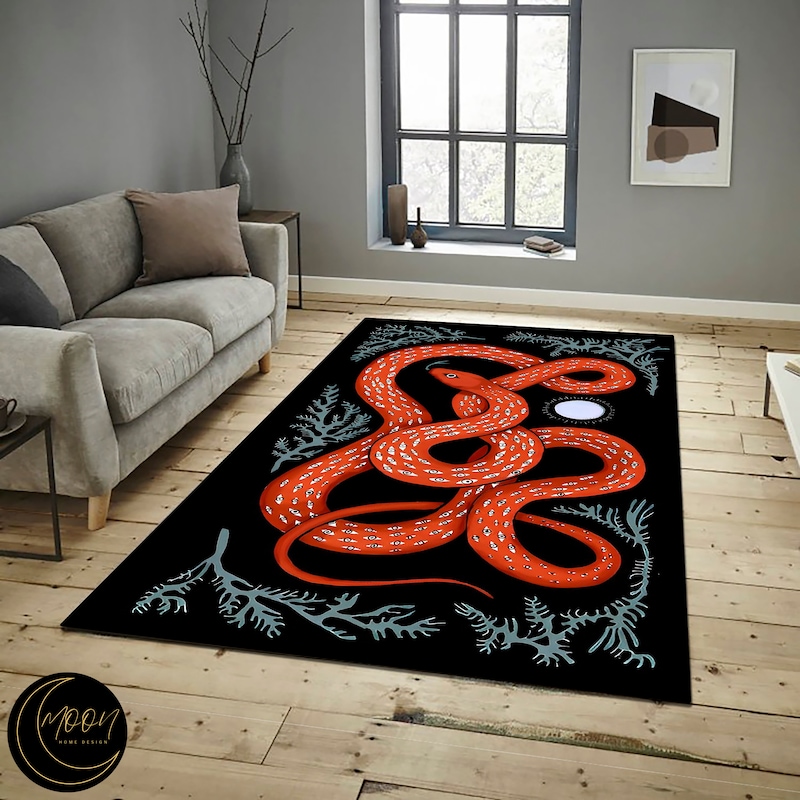 Snake Print Rug - Etsy