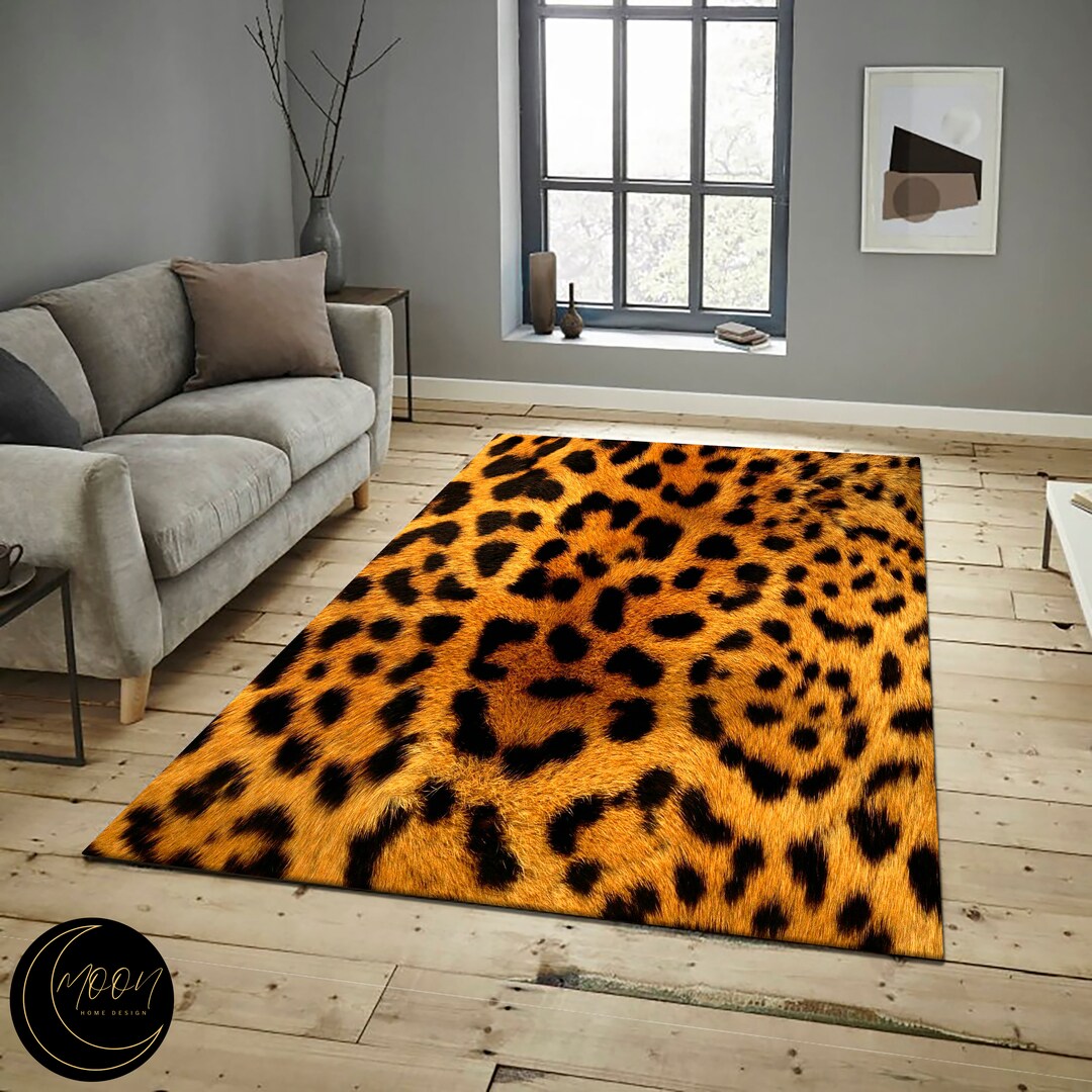 Leopard Skin Design Rug, Leopard Pattern Rug, Leopard Skin Rug, Leopard ...