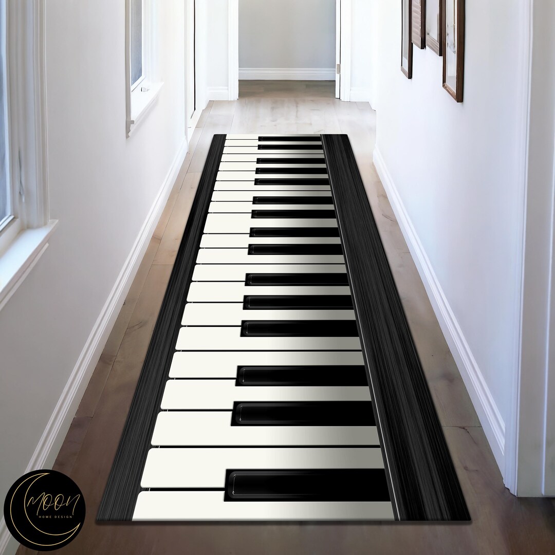 Piano Keys Runner Rug: Musical Hallway Carpet - Etsy