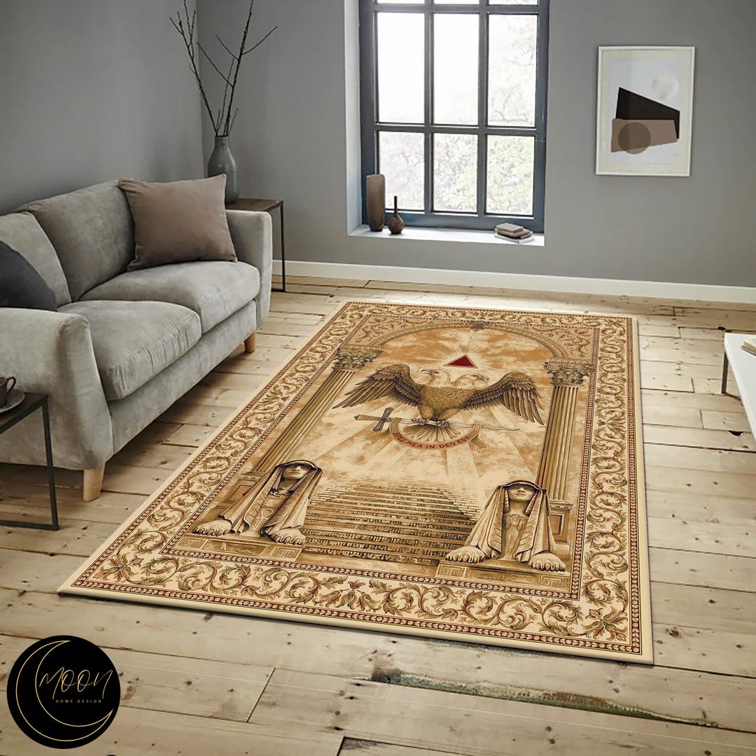 Double-headed Eagle Design Carpet, Cult Themed Carpet, Illuminati ...