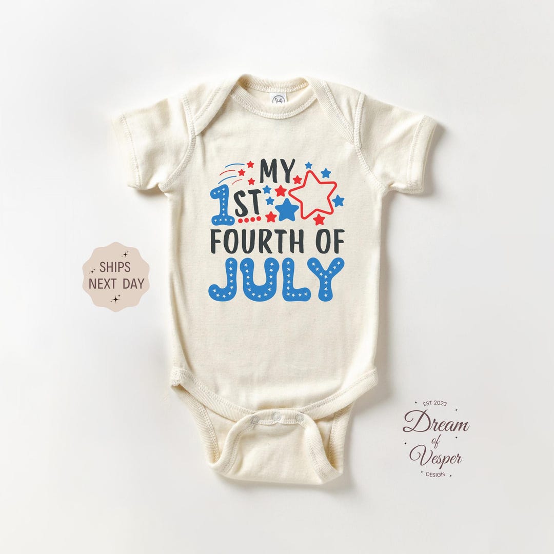 My 1st Fourth of July Baby Onesie®, First Independence Day Baby ...