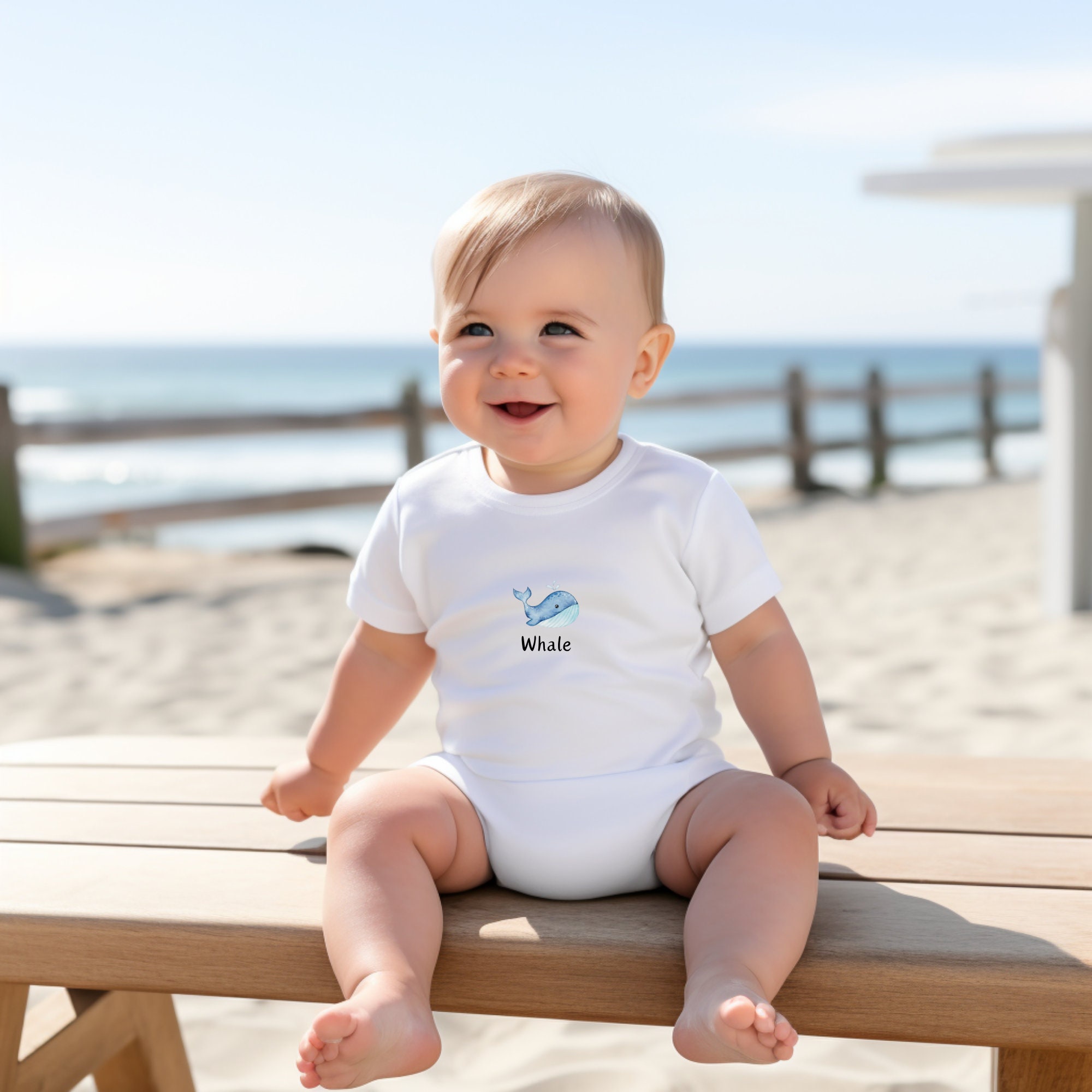 Whale Baby Onesie® Cute Baby Whale Bodysuit Baby Shower Gift Newborn ...