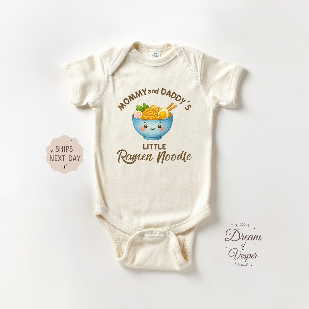 Mommy and Daddy's Little Ramen Noodle Outfit, Cute Asian Food Baby ...