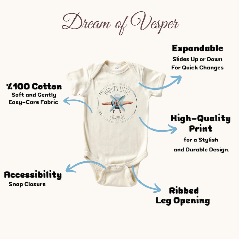 Daddy's Little Co-pilot Baby Outfit, Airplane Baby Bodysuit, New Father ...