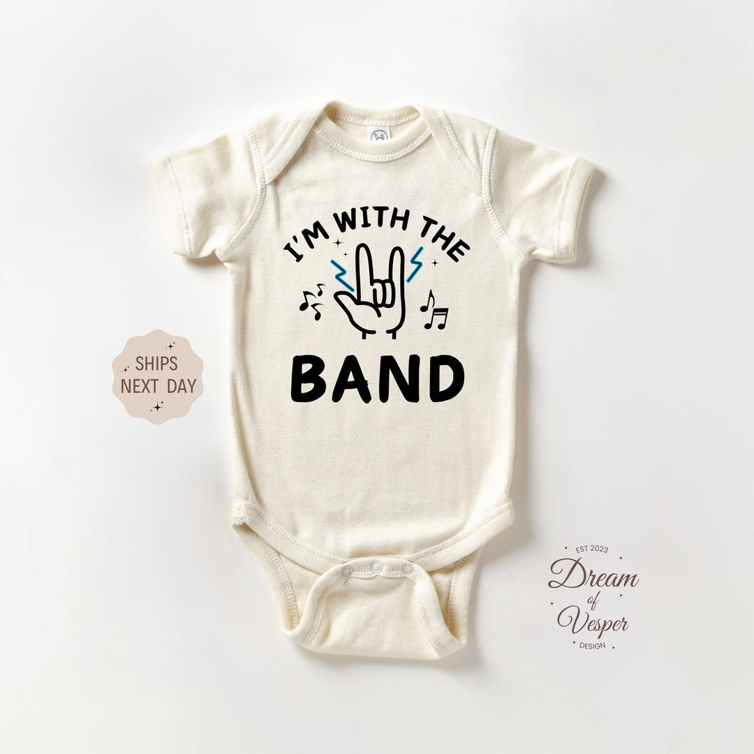 I'm With the Band Baby Onesie®, Newborn Baby Bodysuit, Cute Custom ...