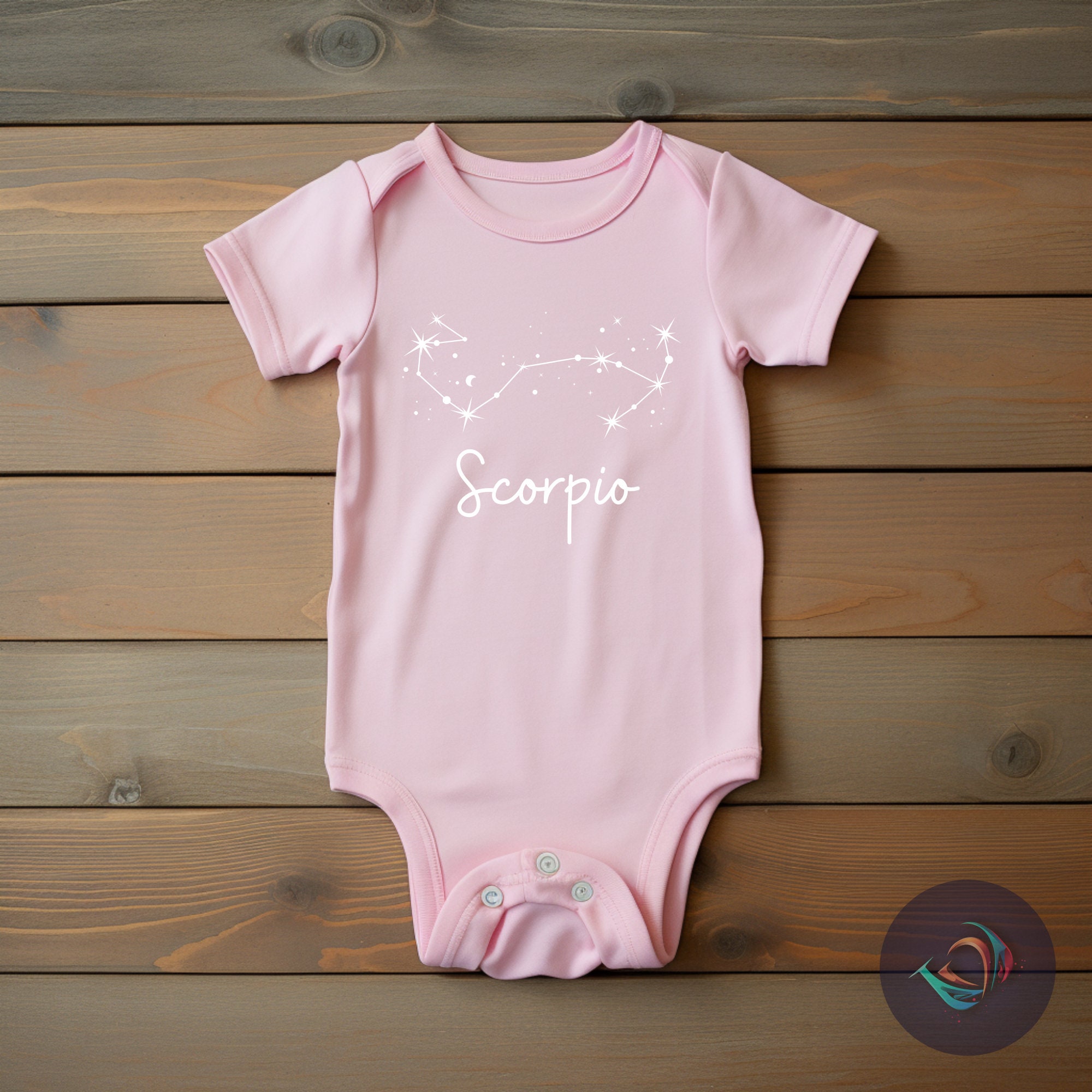 Scorpio Baby Onesie Cute Constellation Bodysuit Zodiac Baby Onesie ...
