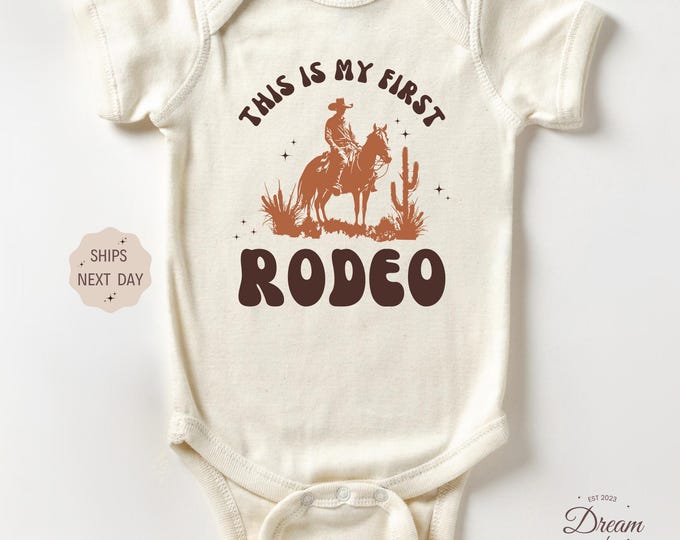 This is My First Rodeo Onesie®, Horse Rodeo Baby Bodysuit, Cute Rodeo ...