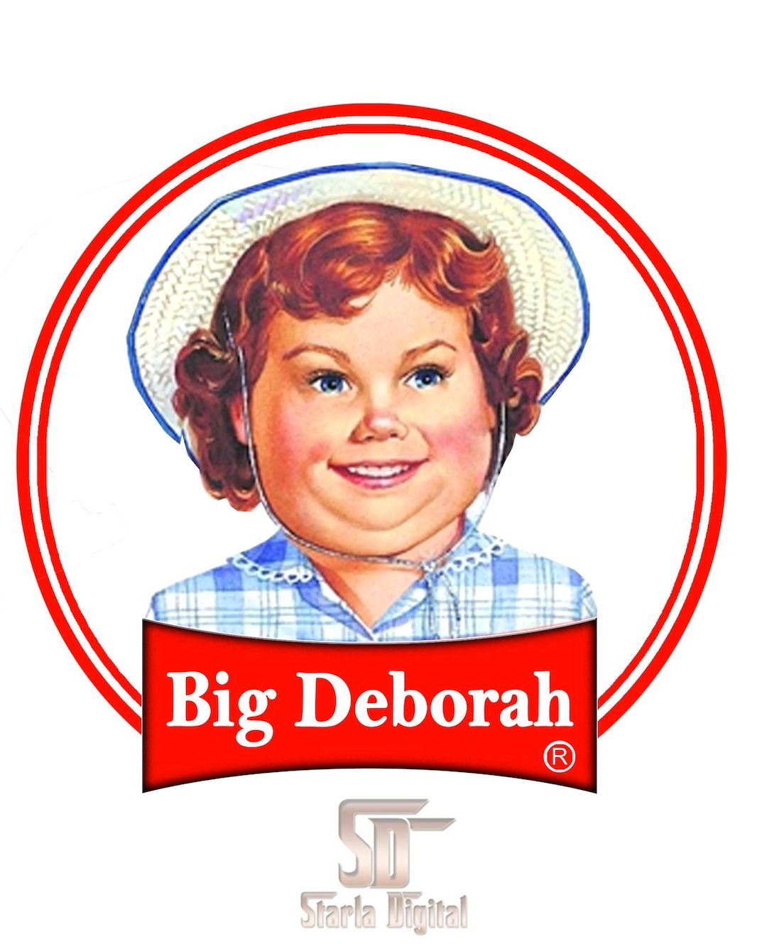 BIG DEBORAH Funny Tasteless T-shirt PNG File L High-quality Digital ...