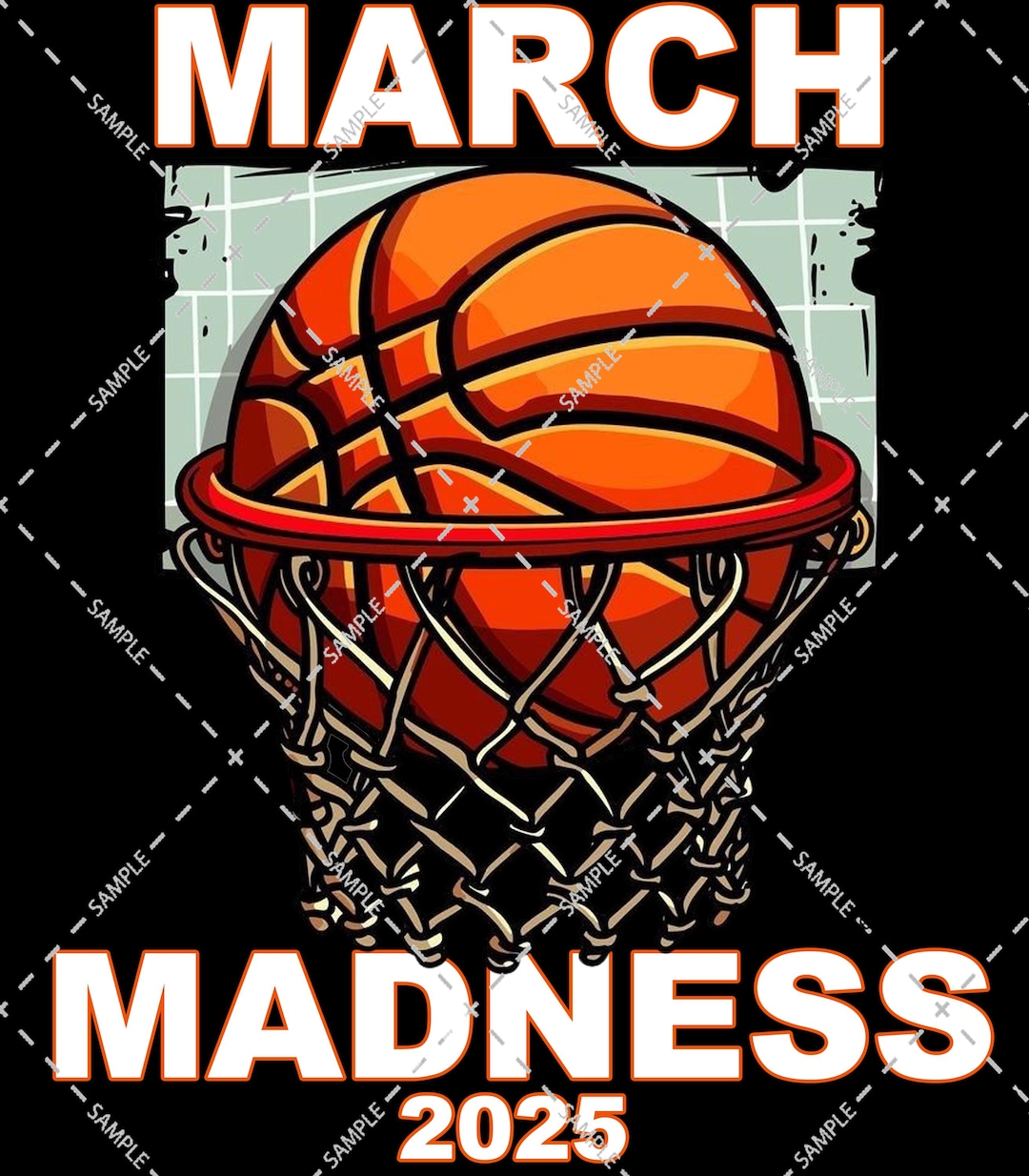March Madness PNG File, Basketball PNG File College Basketball Digital ...