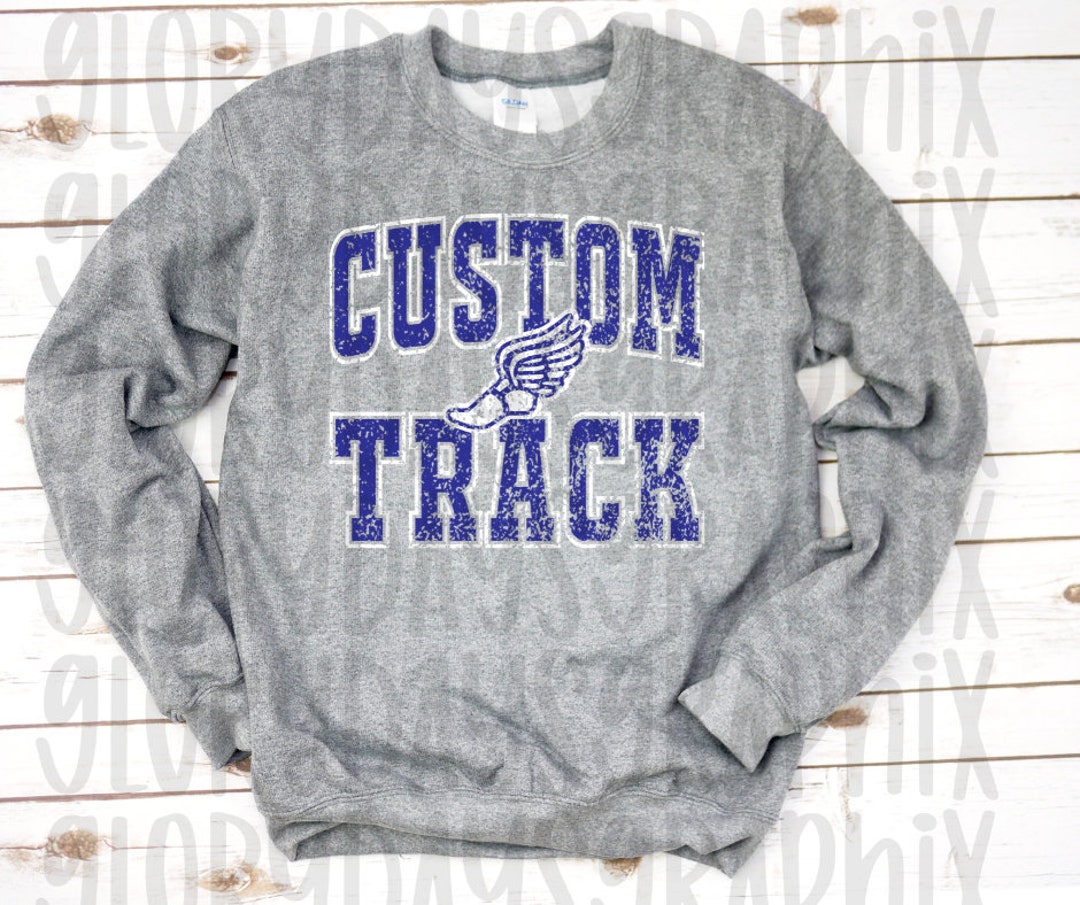CUSTOM Track Design, Team Digital Download, Vintage Spirit Wear, Custom ...