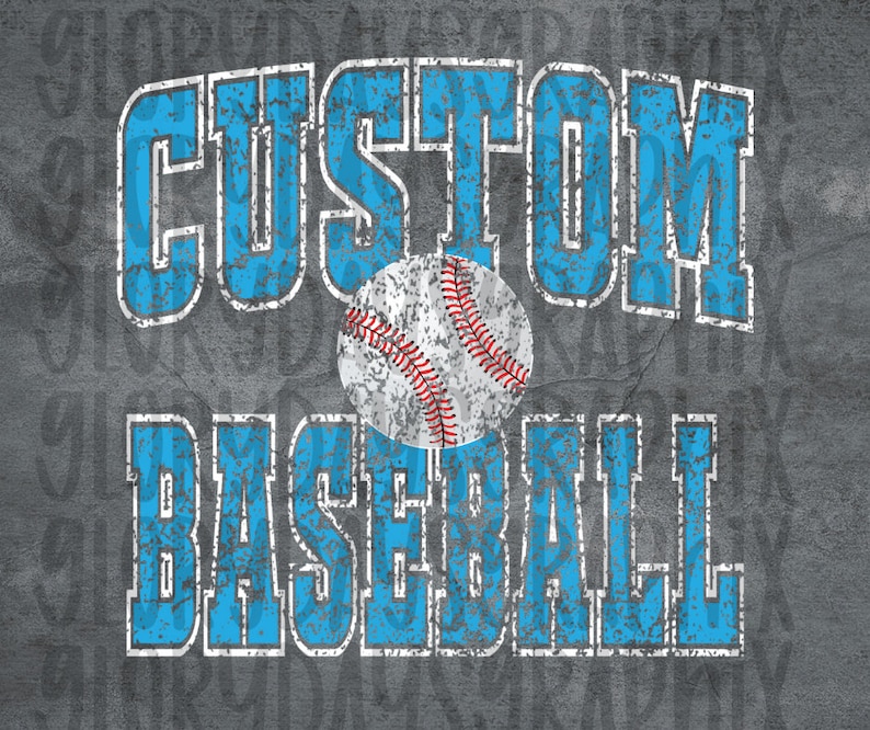 CUSTOM Baseball Design, Team Digital Download, Vintage Spirit Wear ...