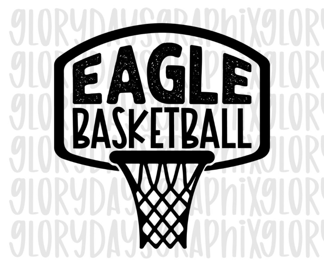 Eagle Basketball Design, Team Digital Download, Vintage Spirit Wear ...