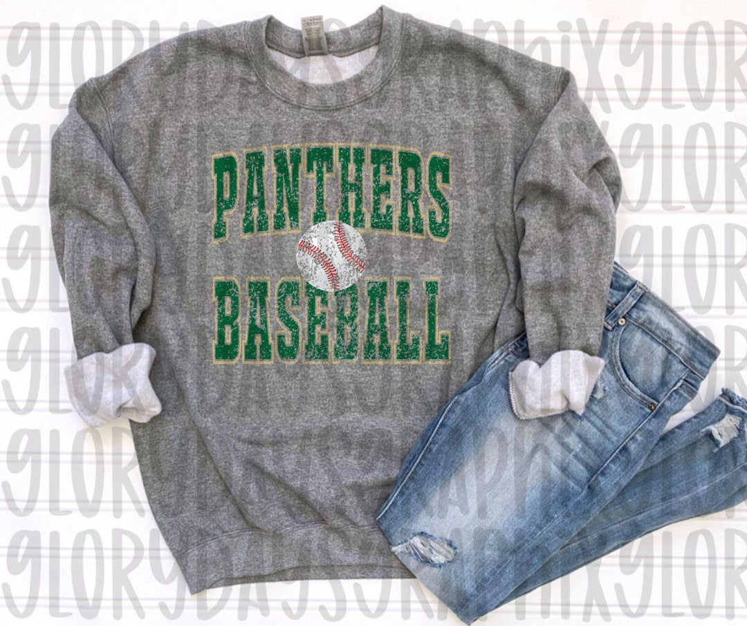 Panthers Baseball Design, Team Digital Download, Vintage Spirit Wear ...