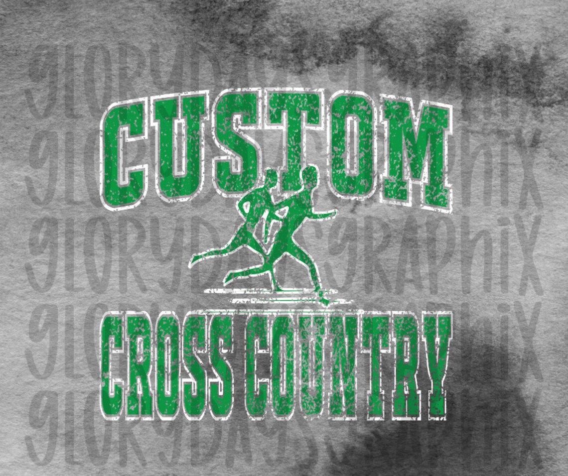 CUSTOM Cross Country Track Design, Team Digital Download, Vintage ...