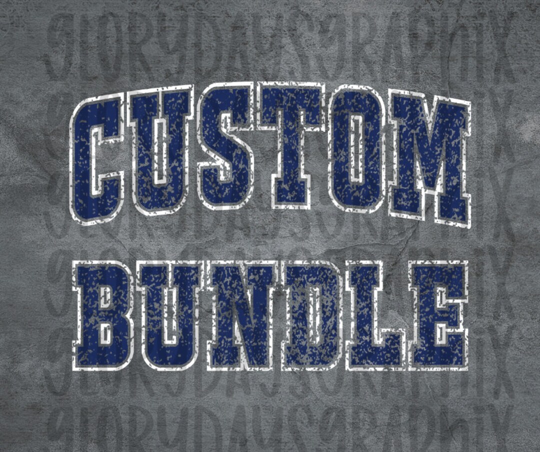 CUSTOM BUNDLE Design- Comes With 6 Sports-team Digital Download ...