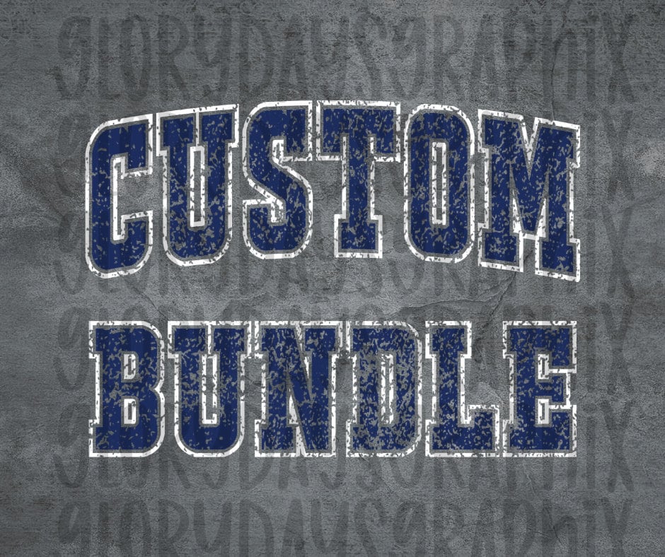 CUSTOM BUNDLE Design- Comes With 6 Sports-team Digital Download ...
