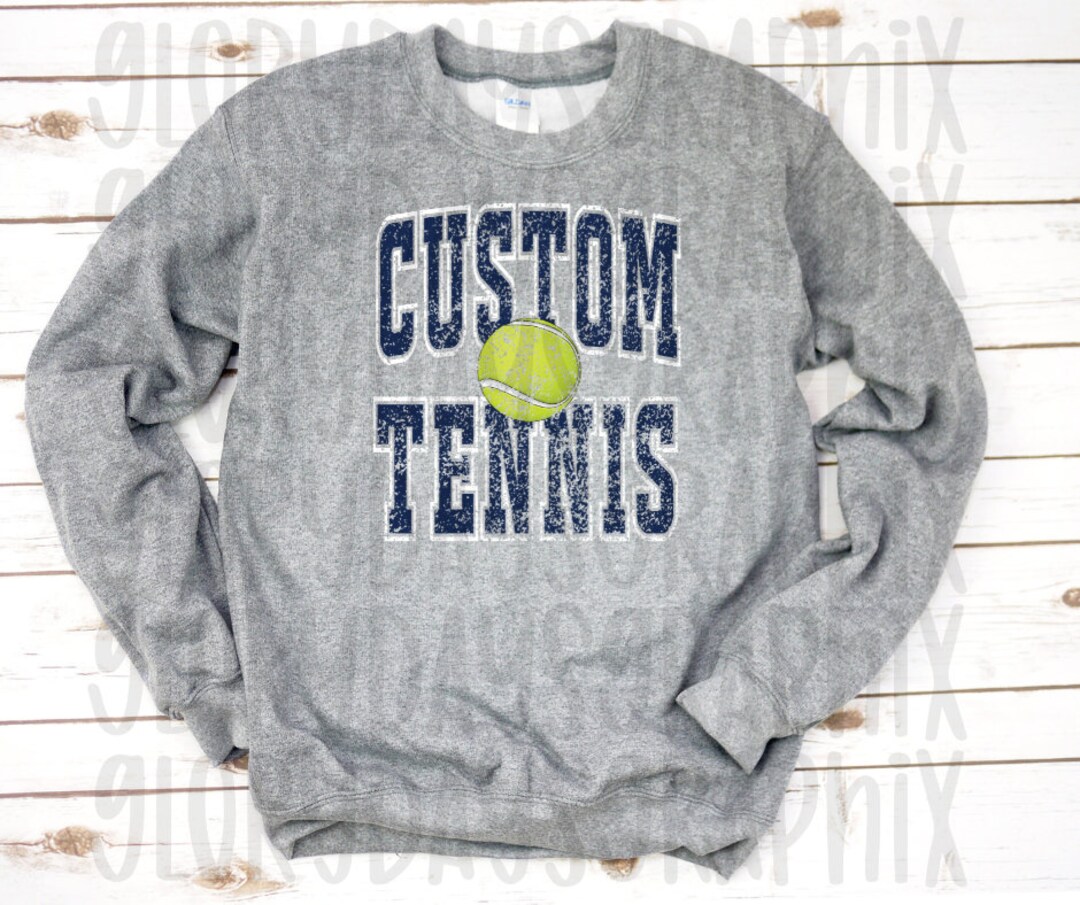 CUSTOM Tennis Design, Team Digital Download, Vintage Spirit Wear ...