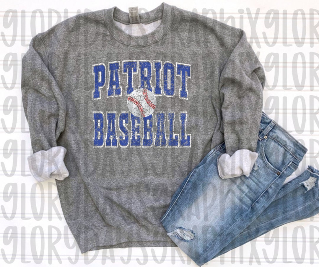 Patriot Baseball Design, Team Digital Download, Vintage Spirit Wear ...