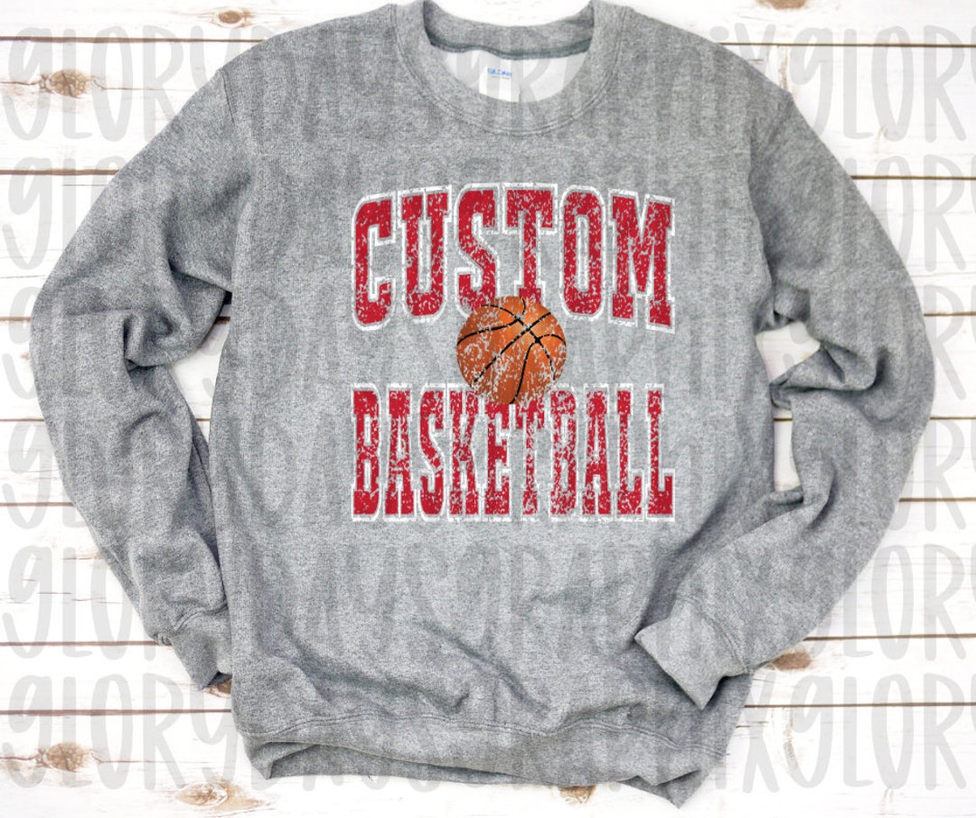 CUSTOM Basketball Design, Team Digital Download, Vintage Spirit Wear ...