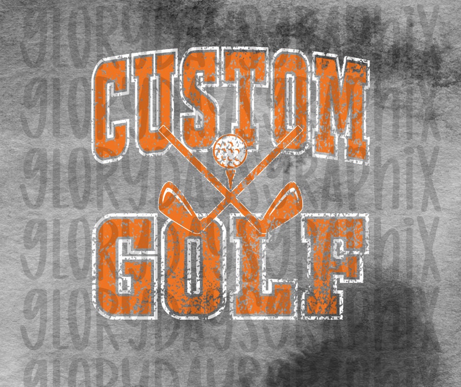 CUSTOM Golf Design, Team Digital Download, Vintage Spirit Wear, Custom ...