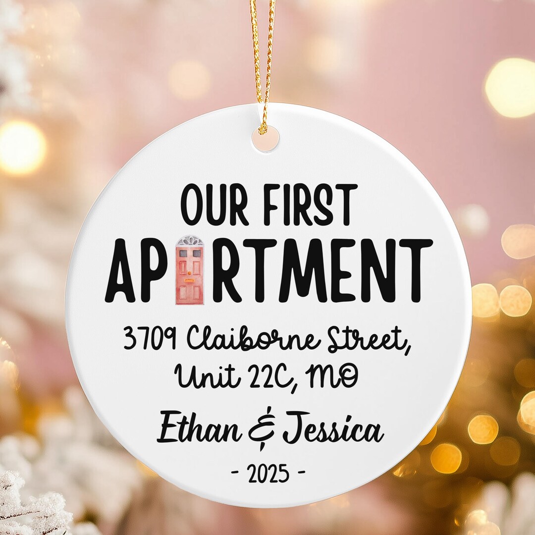 Custom New Home Apartment Ornament, First Time Renters Gift ...