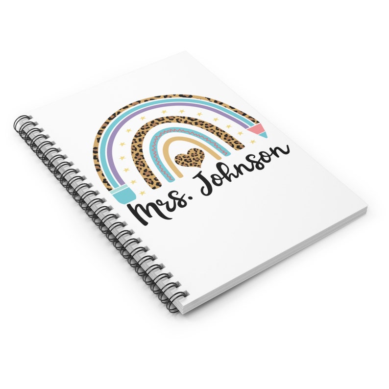 Personalized Teacher Notebook Gift Ideas Custom Name, Trendy Teacher ...