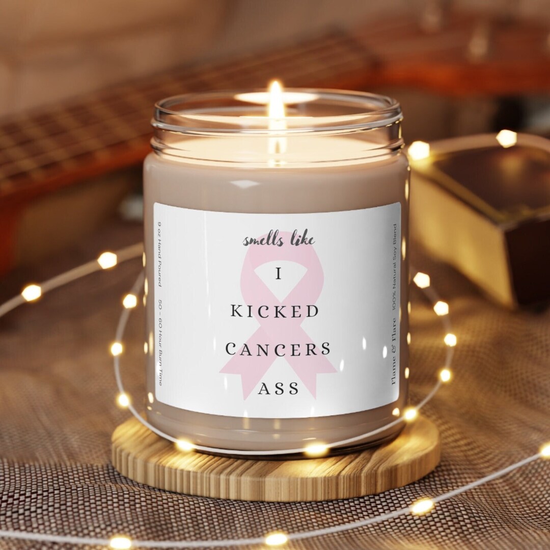 Cancer Survivor Candle Kicked Cancers Ass Cancer Survivor - Etsy