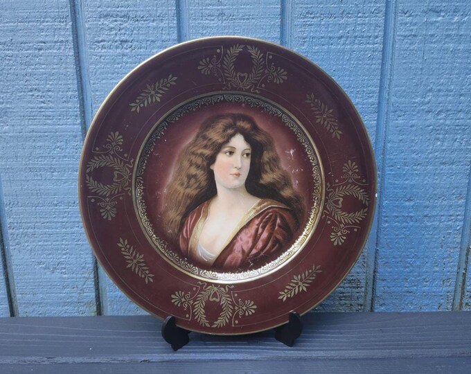 Austrian Royal Vienna Porcelain Portrait Wall or Cabinet Plate Circa ...