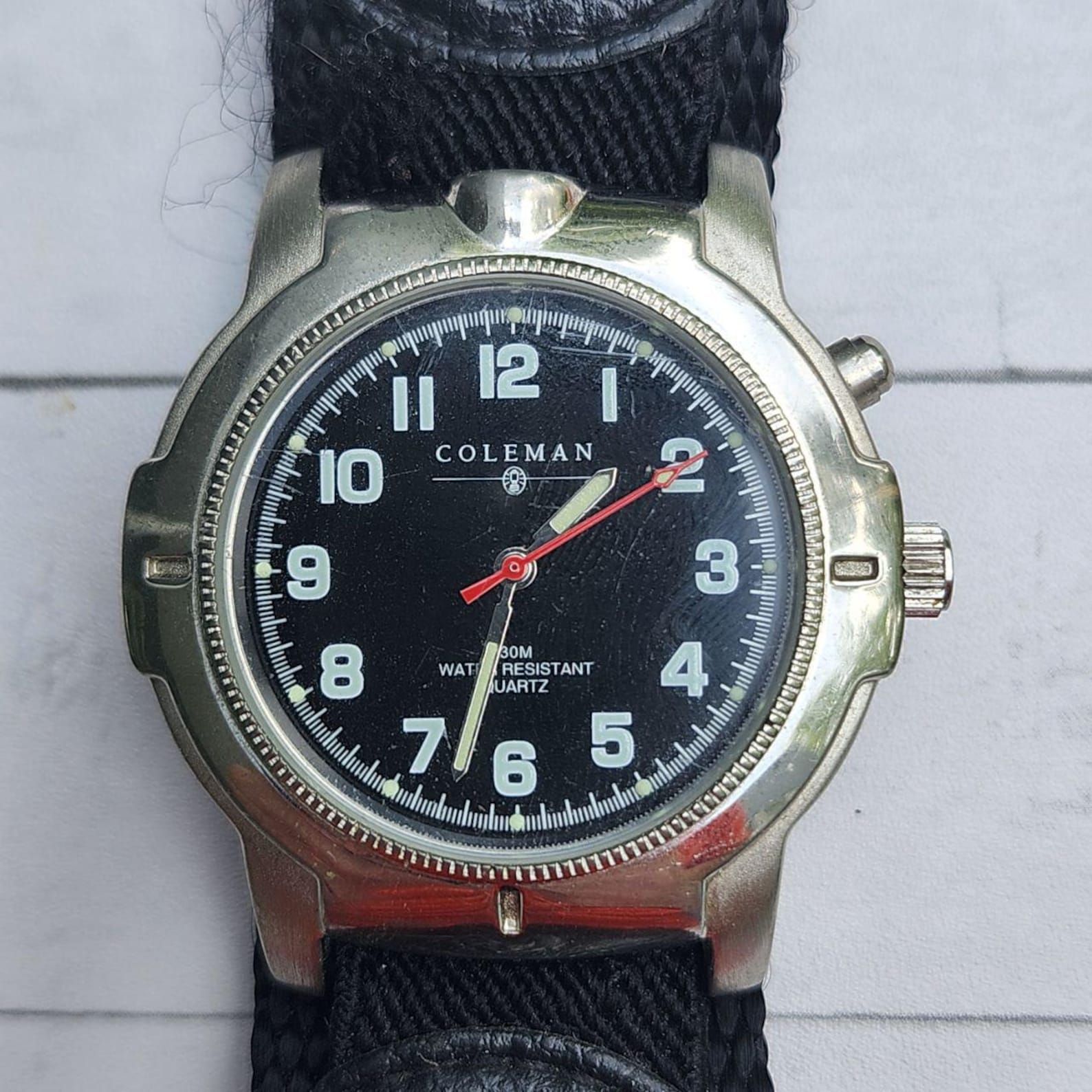 Coleman Men's Quartz Wrist Watch With Flashlight Working - Etsy