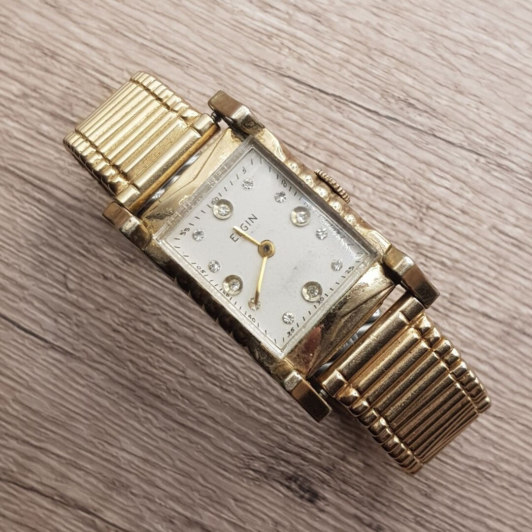 Elgin Men's Wrist Watch Grade 522 10K Rolled Gold Plate 15 Jewels 1938 ...