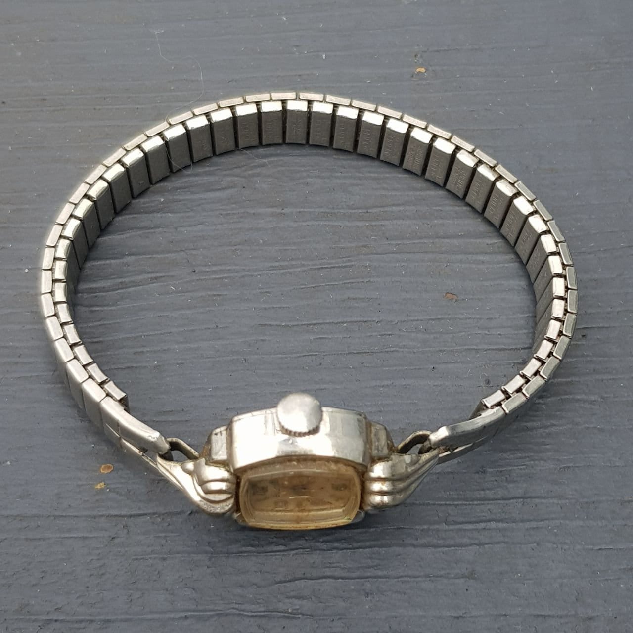 Bulova Swiss Ladies Wrist Watch 17 Jewels 10K Rolled Gold Plate Bezel ...