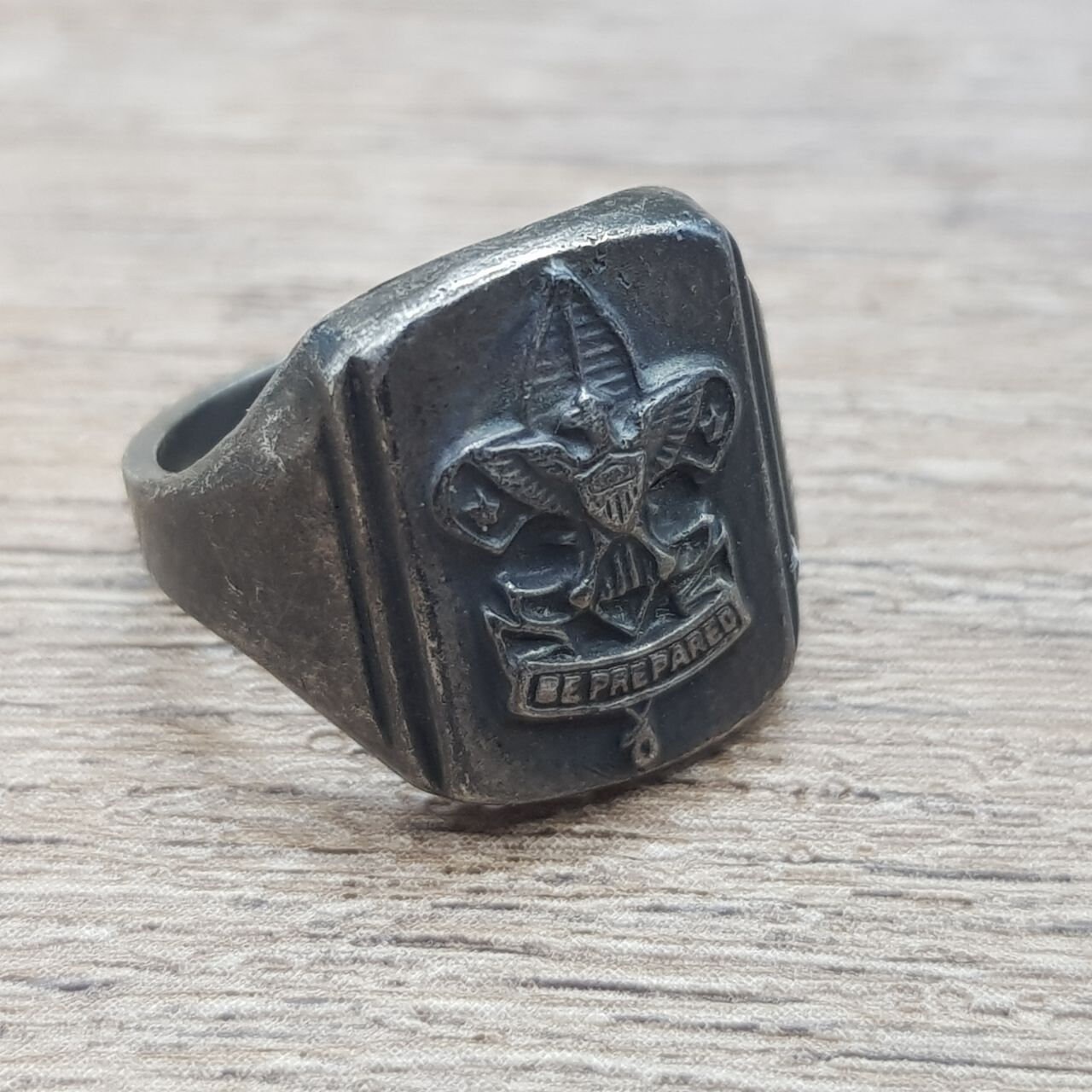 Vintage Sterling Boy Scout Be Prepared Signet Ring - Etsy